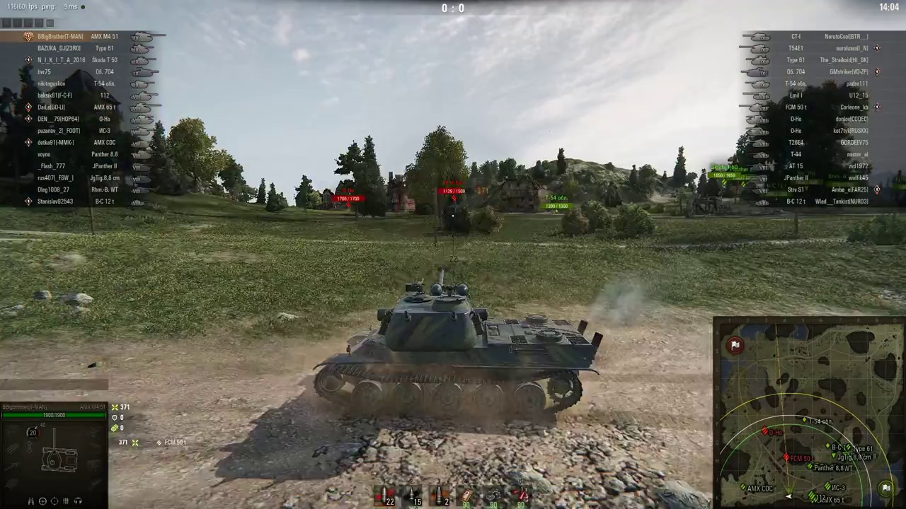 AMX M4 mle. 51, Топь, Стандартный бой - YouTube