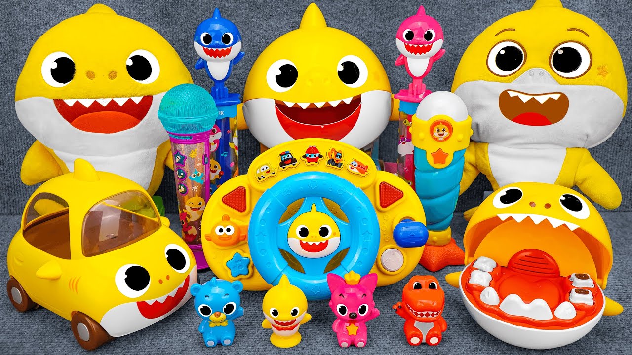 BABY SHARK Collection Satisfying With Unboxing Baby Shark Steering ...