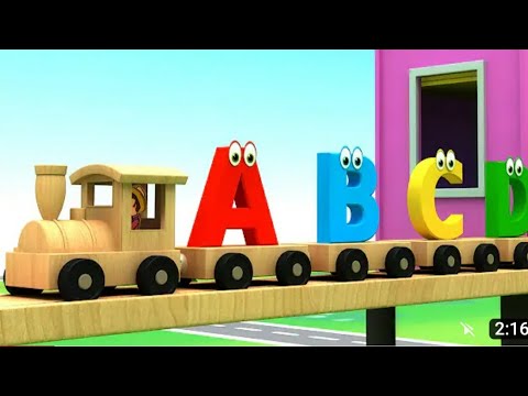 Learn Alphabet train song_3D Animation Alphabet ABC train song for ...