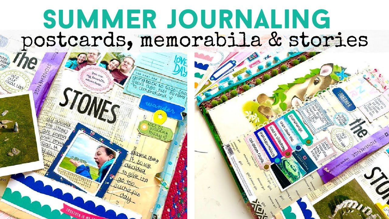 JOURNALING WITH MEMORABILIA | Summer Journaling - YouTube
