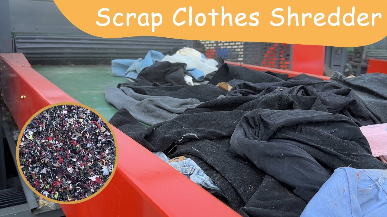 Better Machine for Shredding Scrap Clothes | Make Clothes Recycle ...