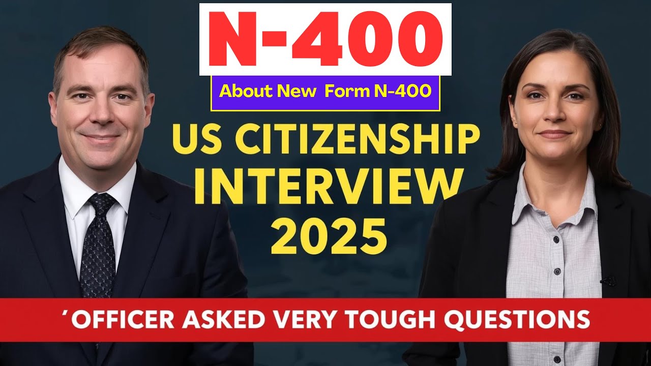 2025 New, Real Interview of U.S. citizenship, Full N-400 Naturalization ...