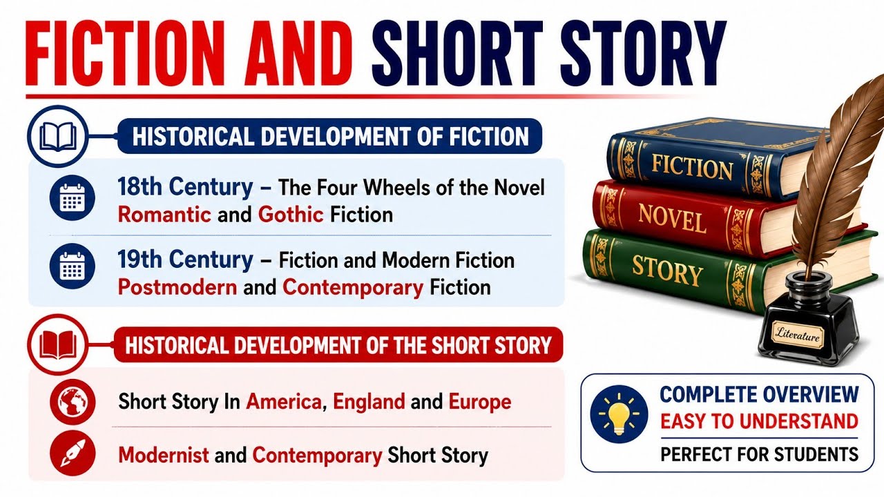 Fiction & Short Story in English Literature| Detailed Explanation ...