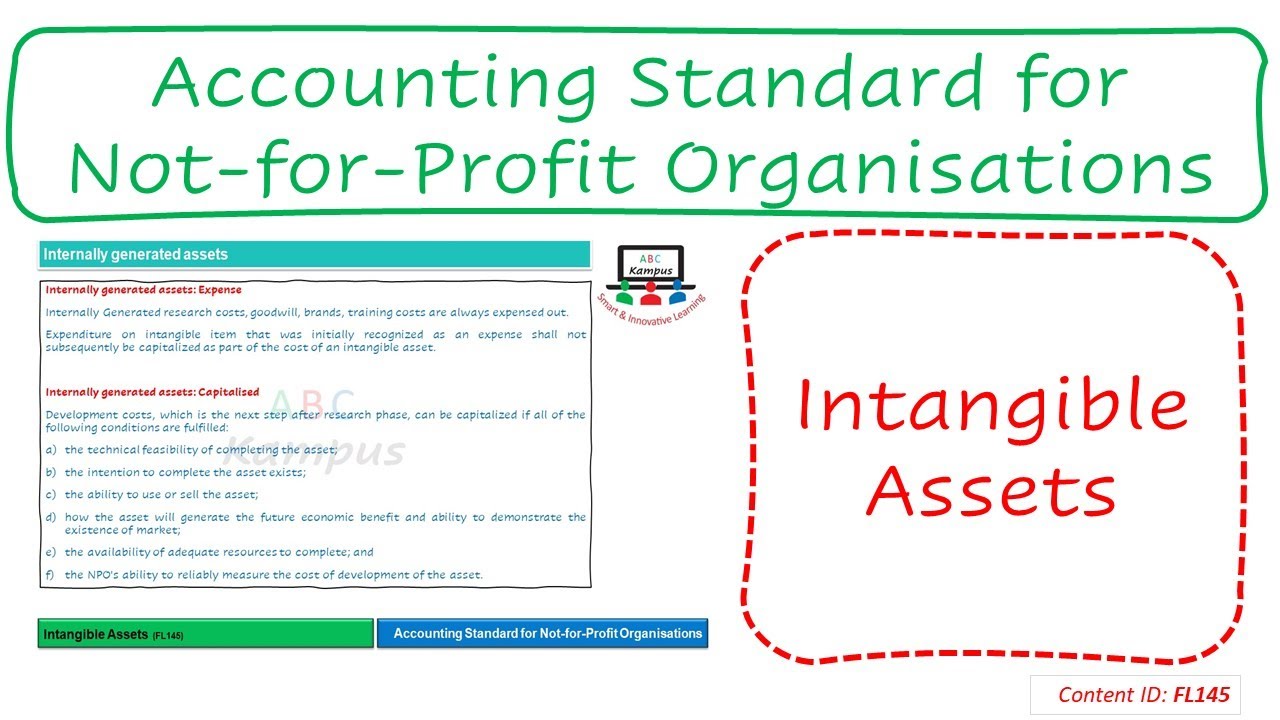 Lecture: Intangible Assets | Accounting Standard for NPOs (FL145) - YouTube