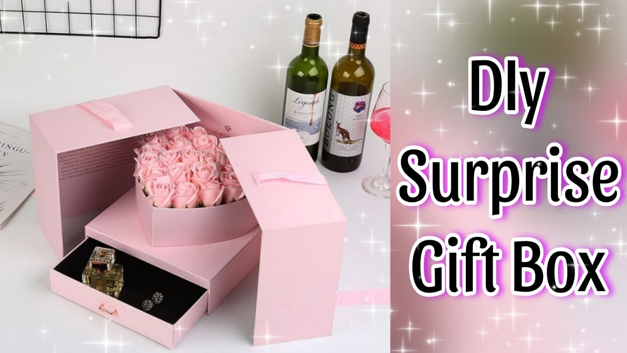 How to make Gift box | #DIY Magic Cube surprise box | Heart shape ...