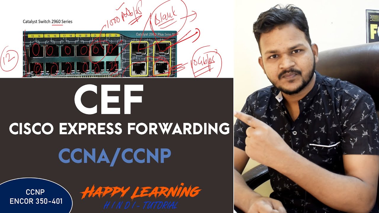 CEF - Cisco Express Forwarding Process in Hindi - YouTube