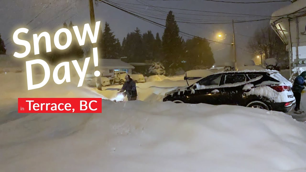 Snow Day in Terrace BC...! Jan 10th, 2020 - YouTube