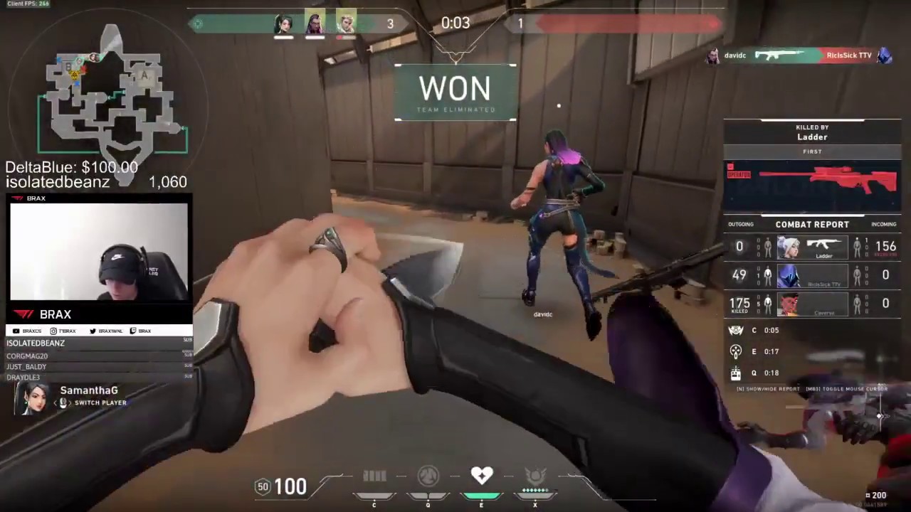 BRAX DESTROYS TOP VALORANT PROS with RAZE on BIND [FULL VALORANT MATCH ...