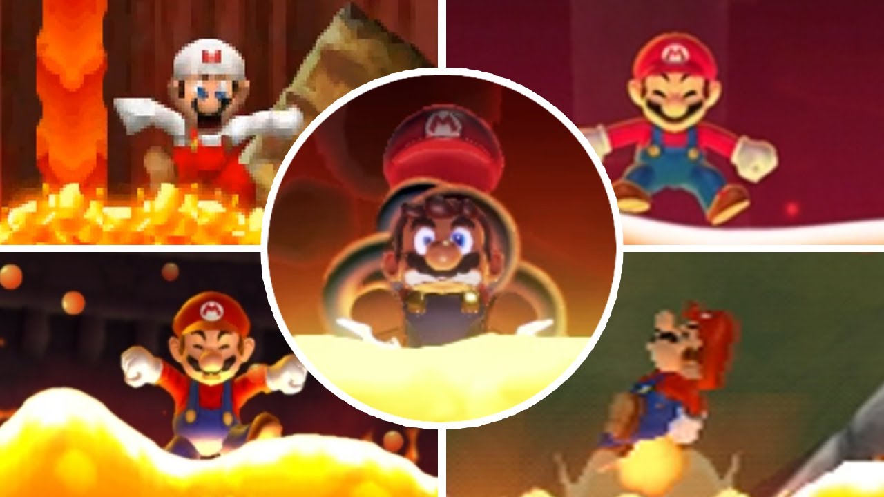 Evolution of - Lava Level in Super Mario 2D Jump'n'Runs - YouTube