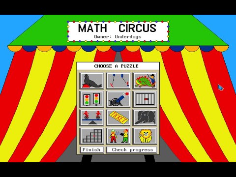 Math Circus 1994 All 12 games (PC game)