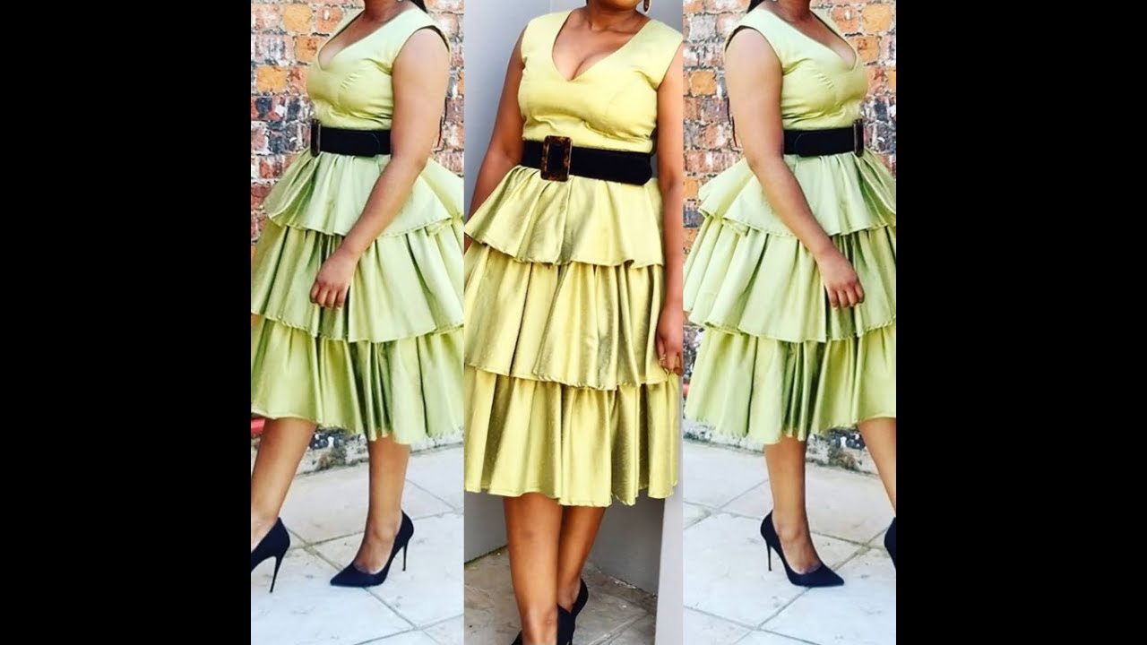 HOW TO SEW A LAYERED OR TIERED DRESS PART 1 - YouTube
