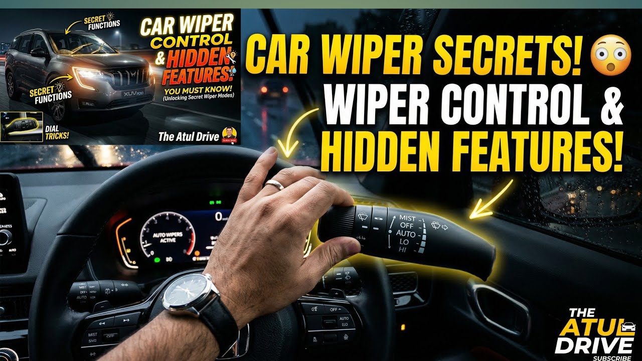 Wiper Control In Car | How To Use Wiper Proper Way In The Car | Wiper ...