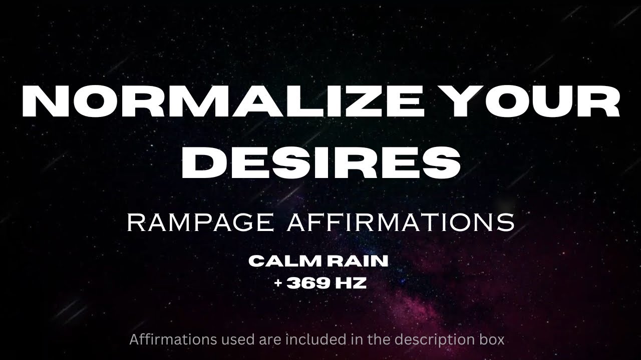 Normalize Your Desires Rampage - Rain Shower + 396 Hz - YouTube