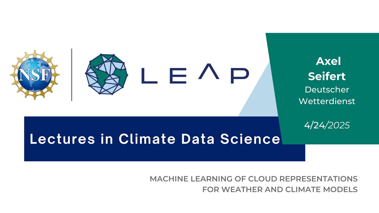 Machine Learning of Cloud Representations for Weather and Climate ...