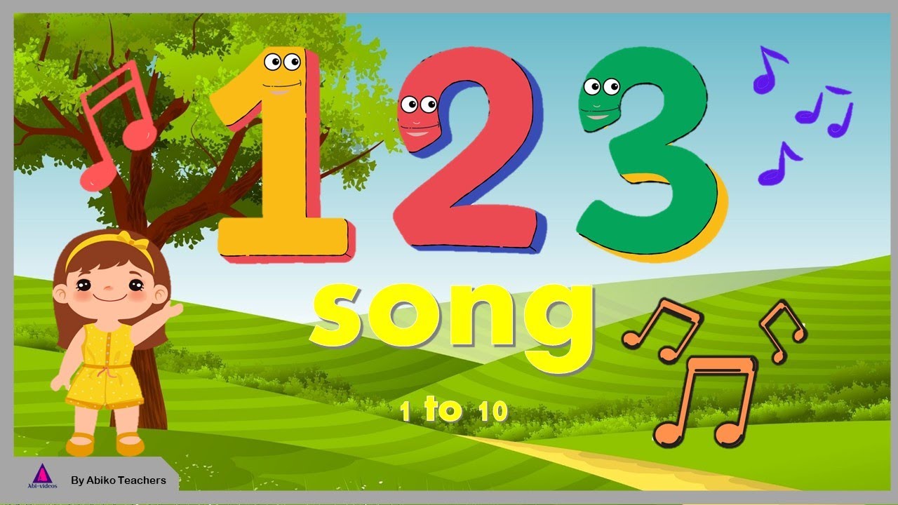 123 Song | Learn counting | Sing along | Beautiful melody [すうじのうた | こども ...