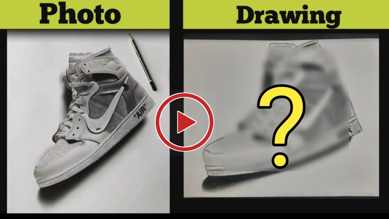 3D Shoes Realistic Drawing 😯🔥 | Photo and drawing | #drawing # ...