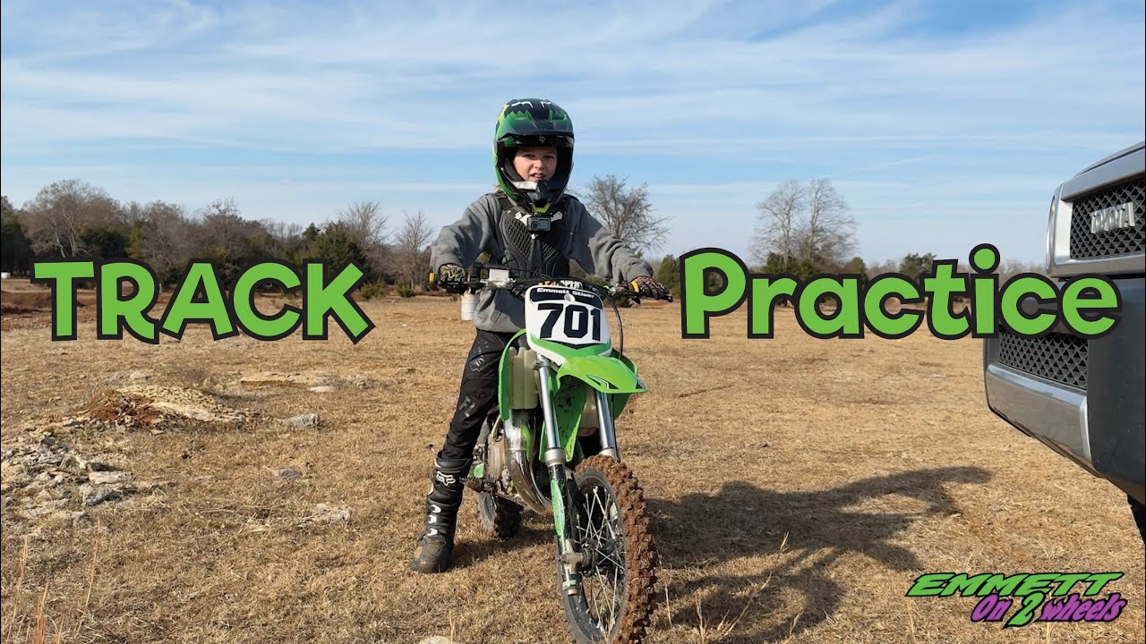Track practice on the kx65 - testing new jump! - YouTube