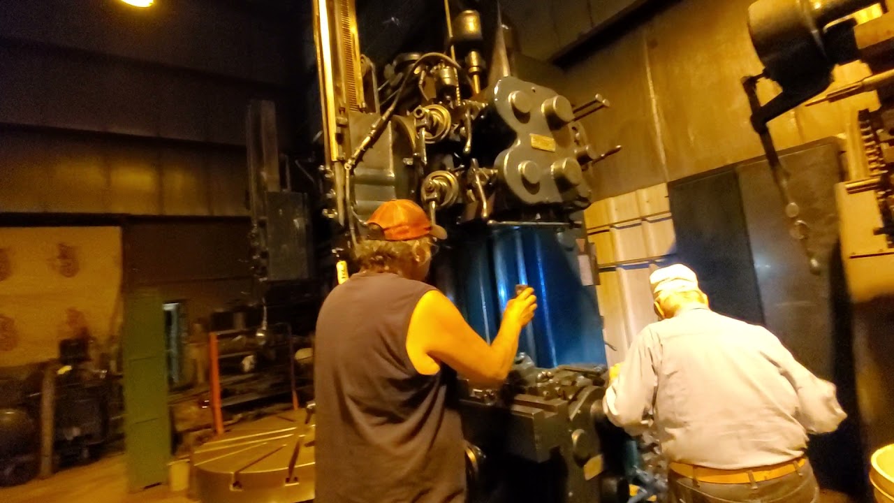 Peter Burno 52" King Vertical Boring Mill For Sale - YouTube