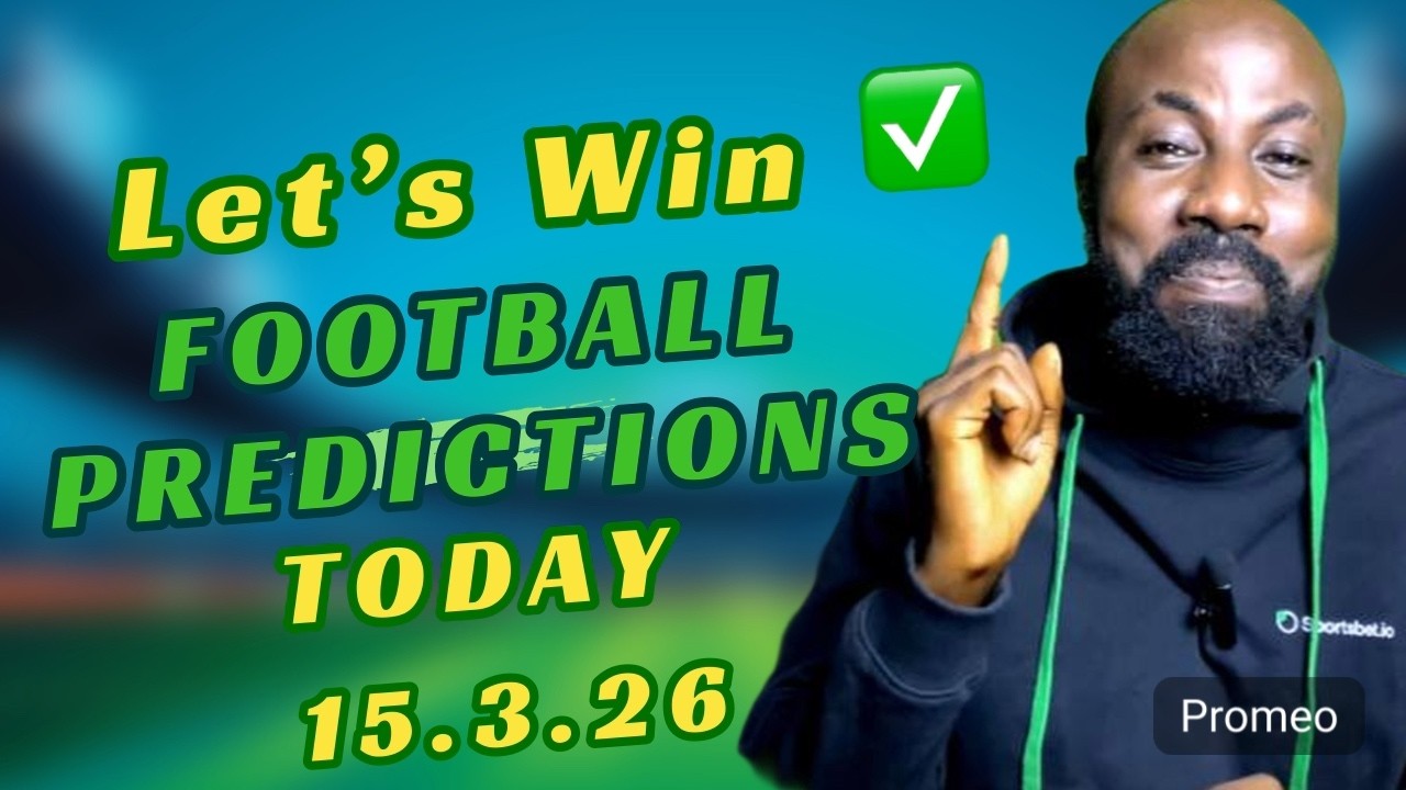 WIN Football Predictions Today | Soccer Predictions Today 15/3/26 - YouTube