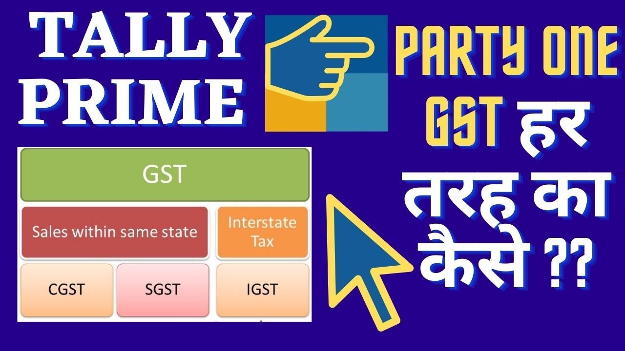#171 Tally Prime GST on Place of Supply | Party of within state and ...