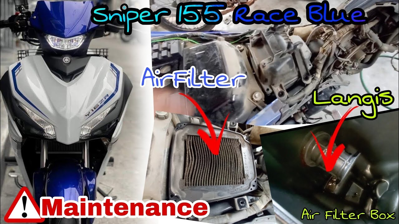 SNIPER 155 Standard Version | Air Filter Box nalagyan ng Oil | Mga ...