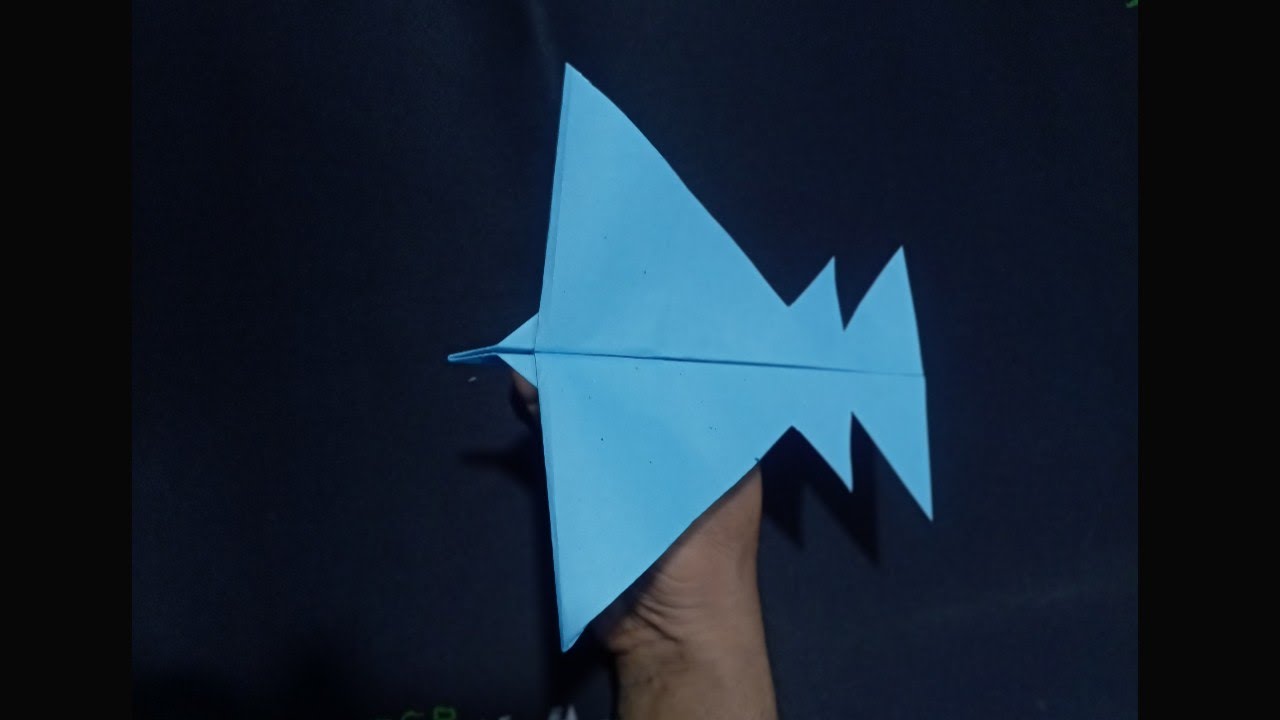 How to fold a paper airplane to fly forever and not fall all day - YouTube