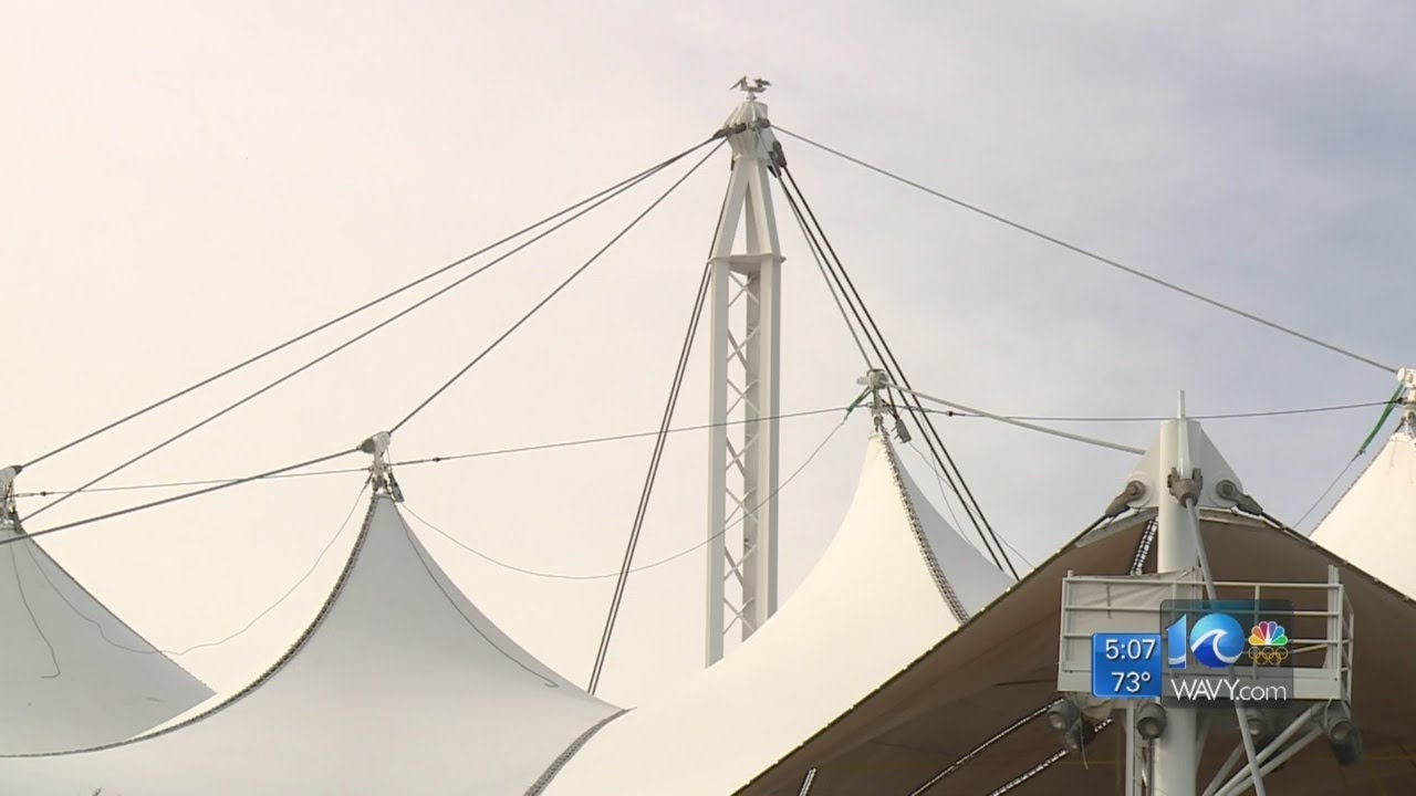 The Atlantic Union Bank Pavilion nears completion - YouTube