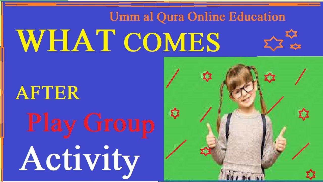 Grade Playgroup | Topic What comes After - YouTube