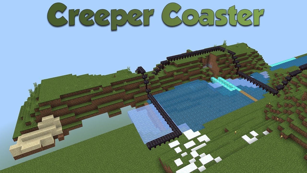 How To Build Stampy's Lovely World {286) Creeper Coaster (Part 5) - YouTube
