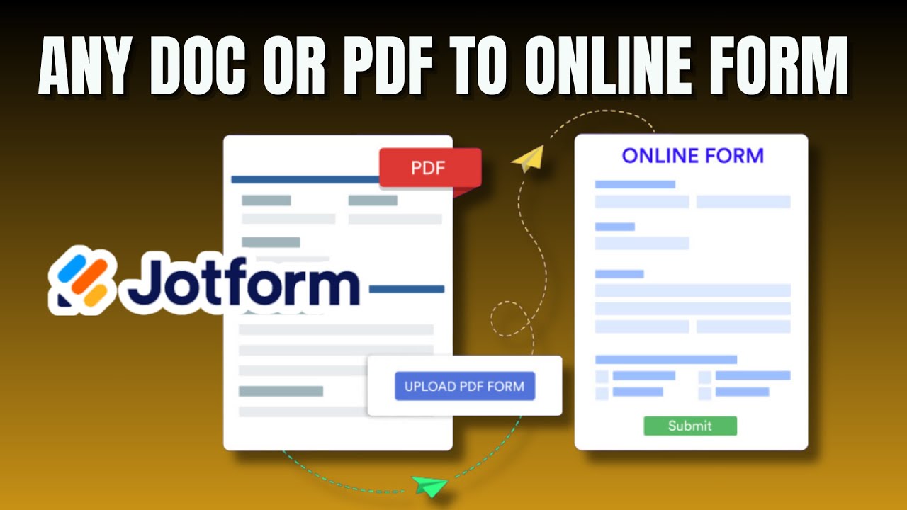 How To Turn Any PDF Or Document Into An Online Form - YouTube