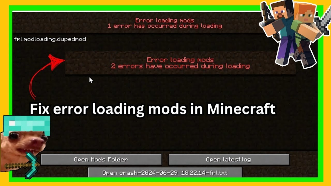 How to Fix Minecraft Mod Loading Errors | QUICK Guide for Forge & Fabric Mods - YouTube