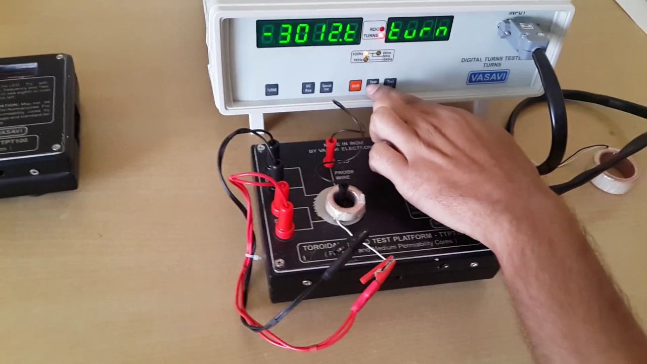 Digital Turns Tester For Toroidal Coils and Current Transformers - YouTube