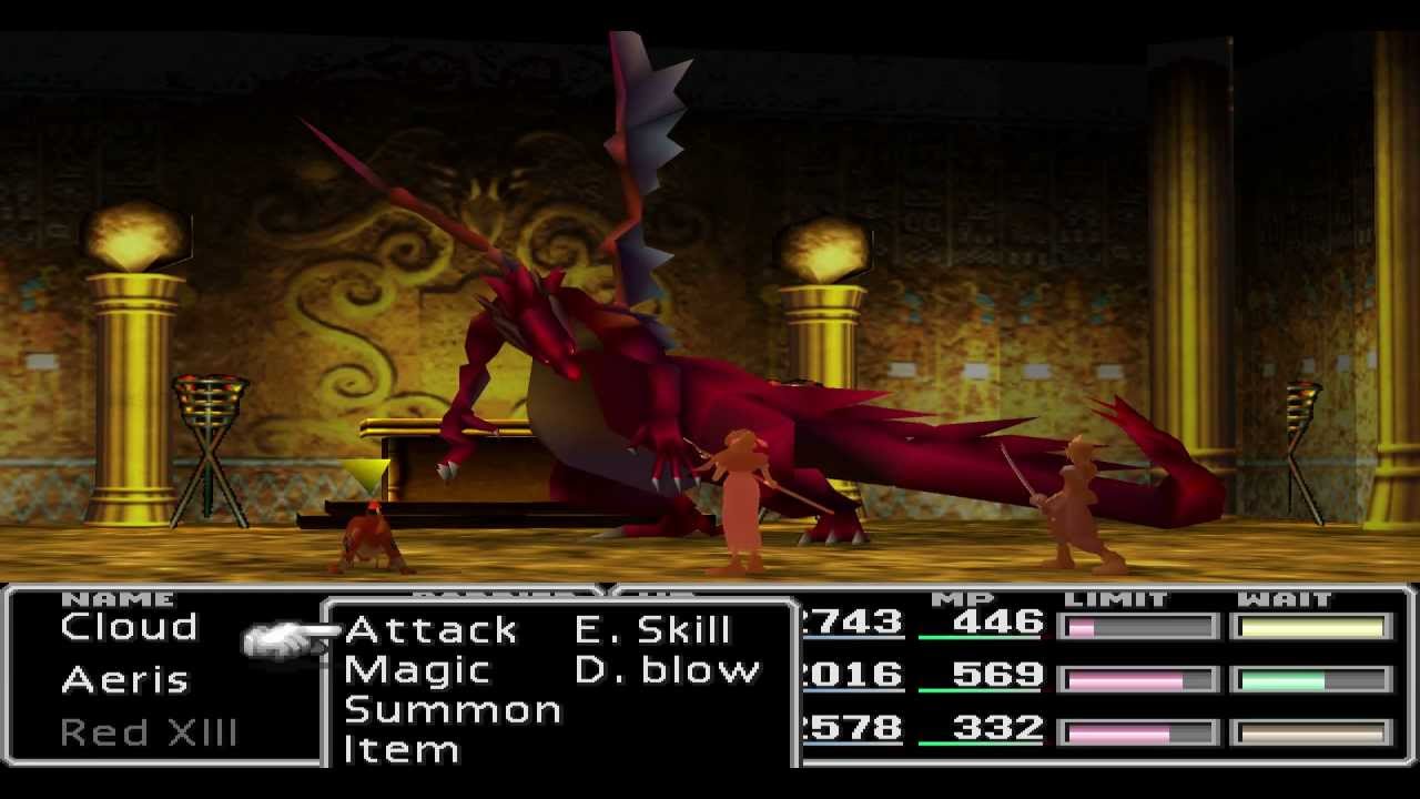 FF7 HD Red Dragon Boss - YouTube