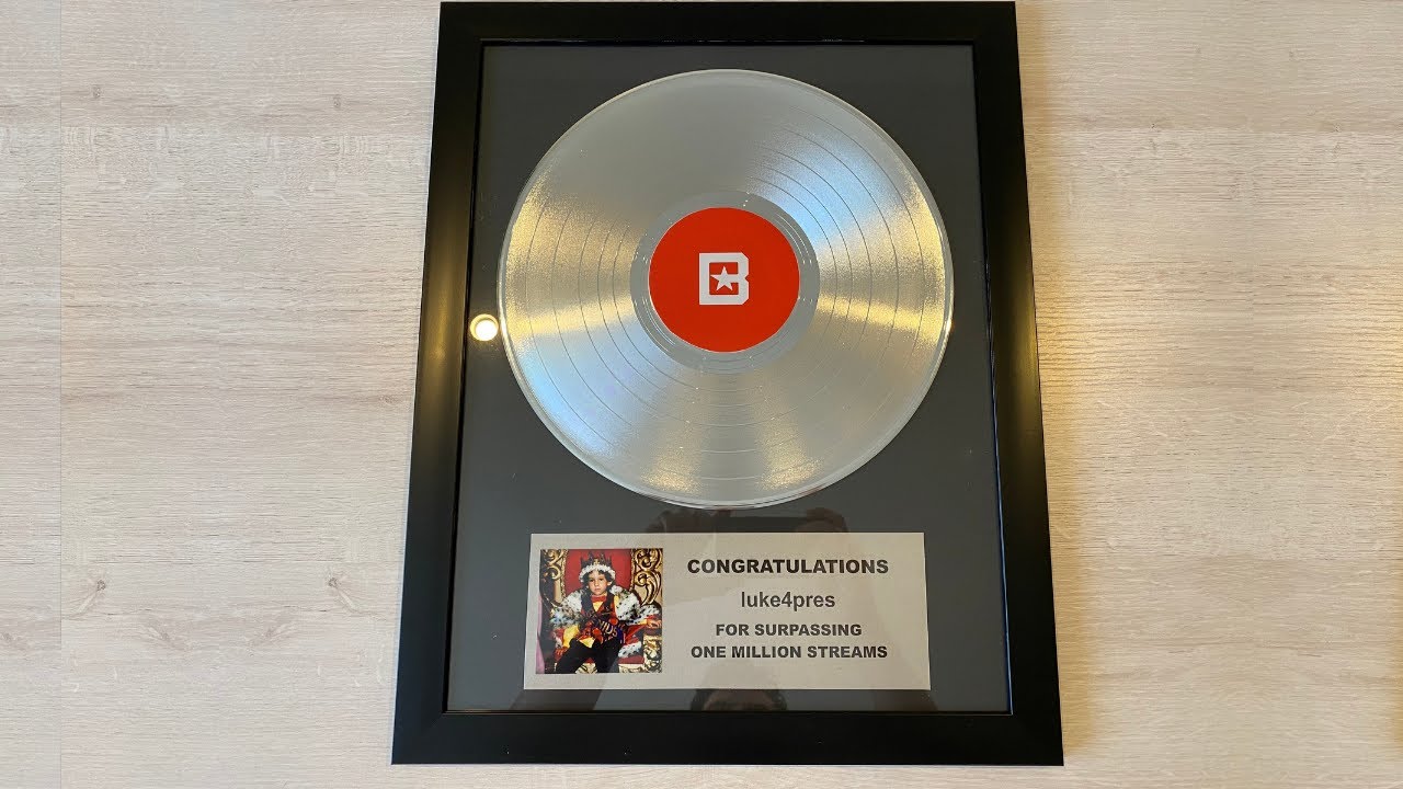 Unboxing My 1 Million Streams Beatstars Plaque - YouTube