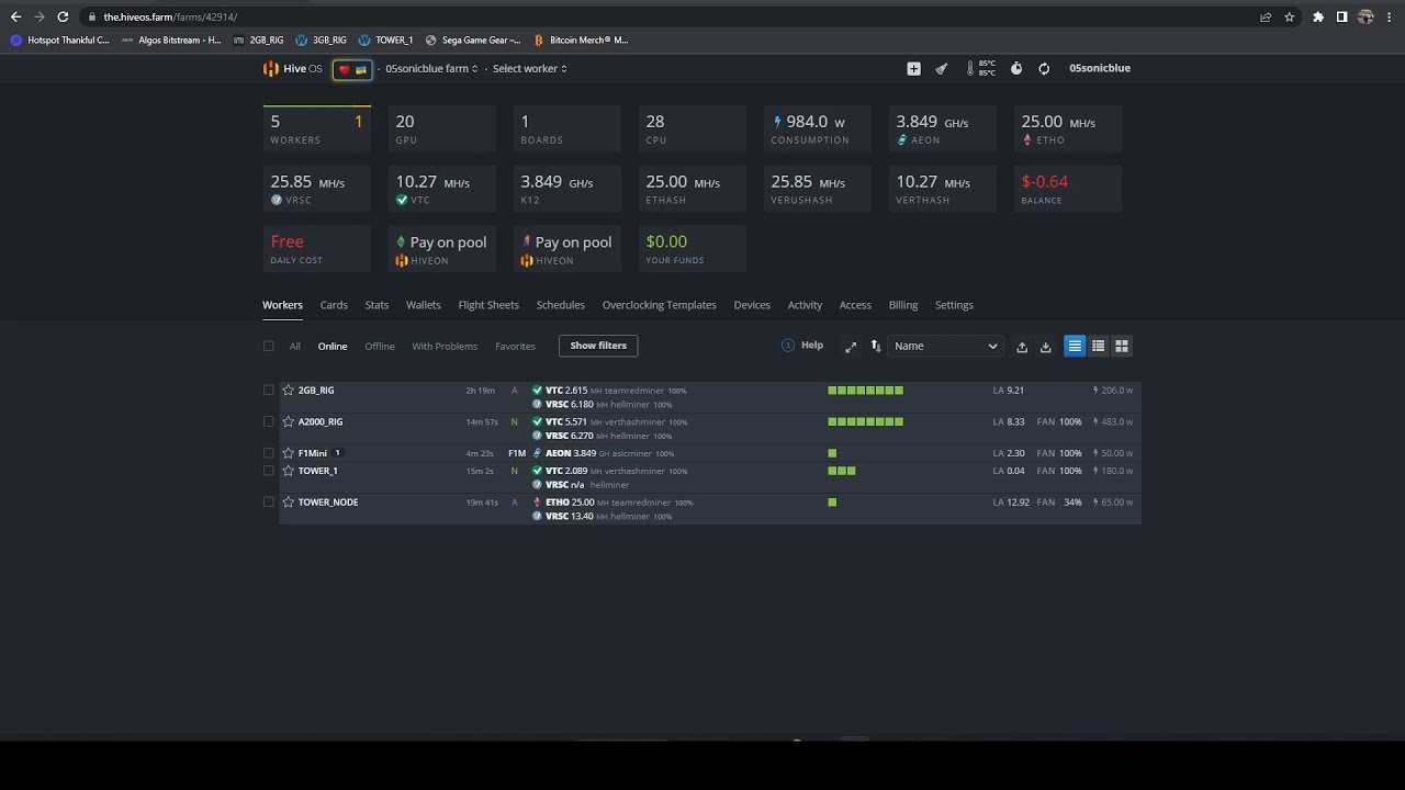 Hive Broke Some Flightsheet UI Functionality - YouTube