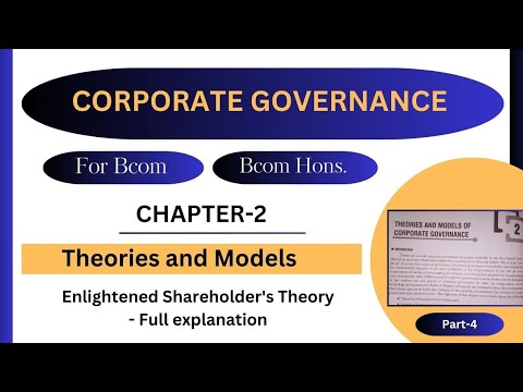 Theories and Models | Corporate Governance | Enlightened Shareholders ...