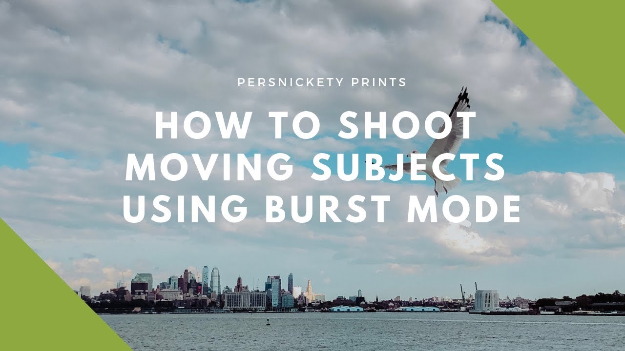 How to use burst mode to take a photo of moving subject - YouTube