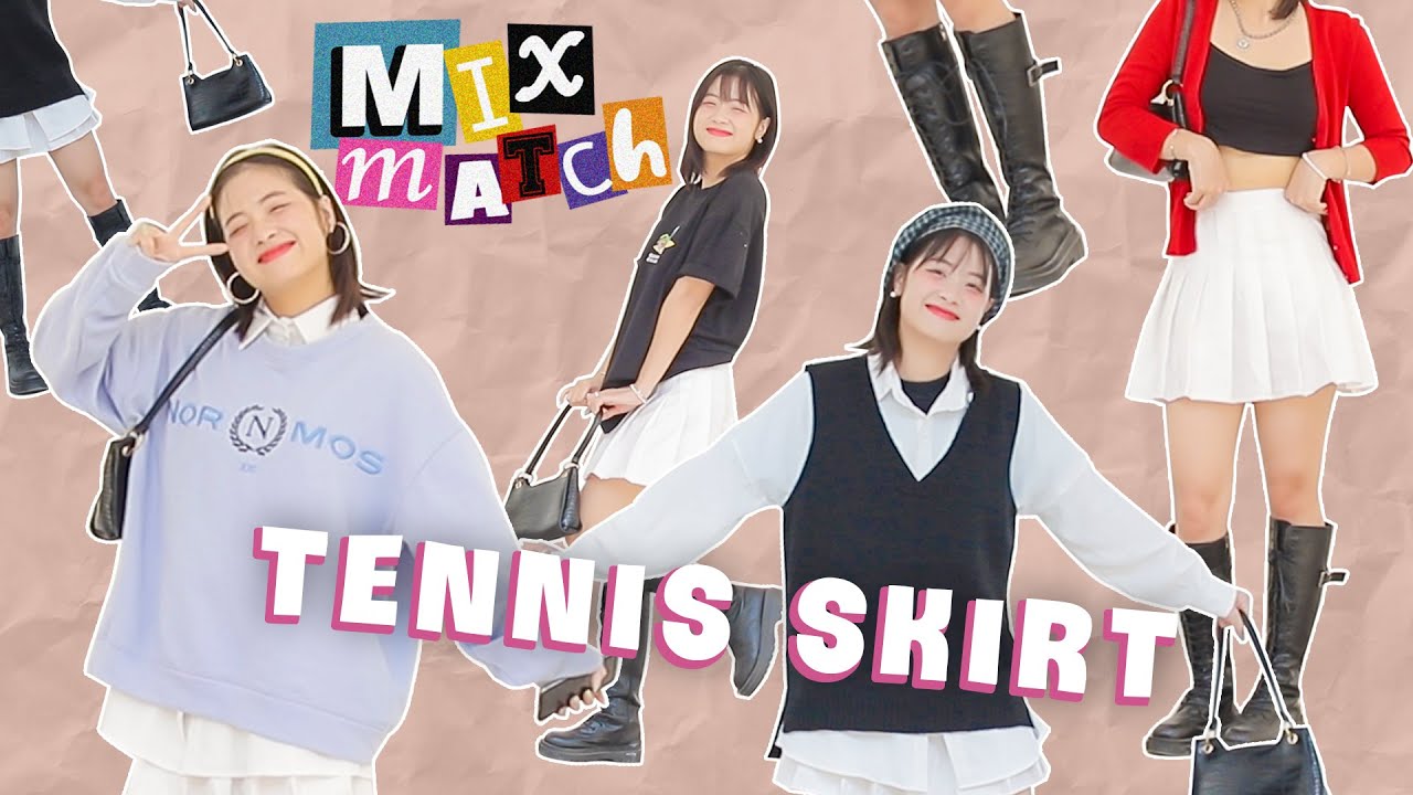 [MIX&MATCH] Tennis Skirt Outfits! Chân váy tennis phối outfits như thế ...