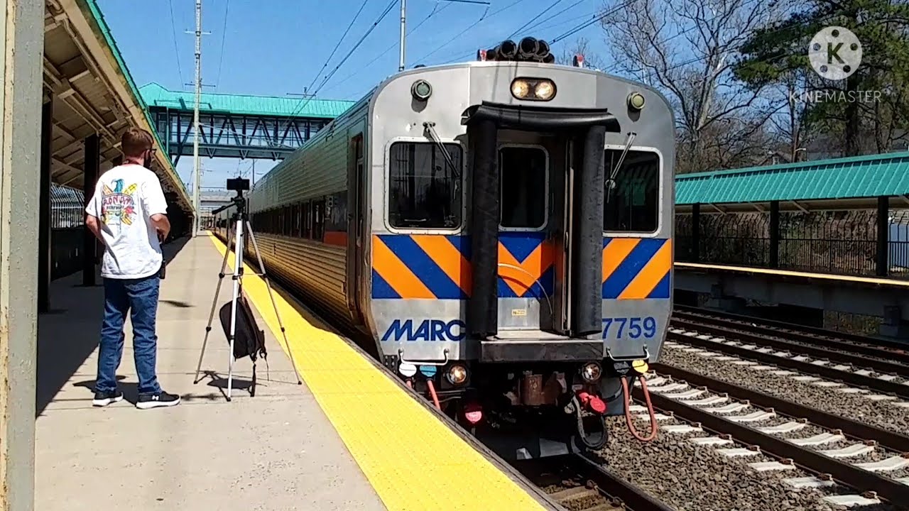 A lot of Amtrak & MARC Trains at Halethorpe MARC Station - YouTube