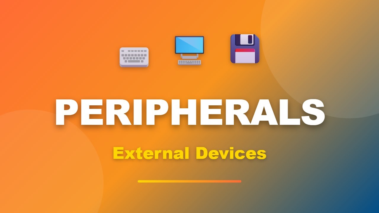 Computer Peripherals Explained: Input, Output & Storage - YouTube