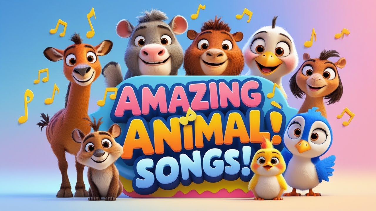 Amazing Animal Songs | Sea, Domestic Animals, Wild & Birds | Fun ...