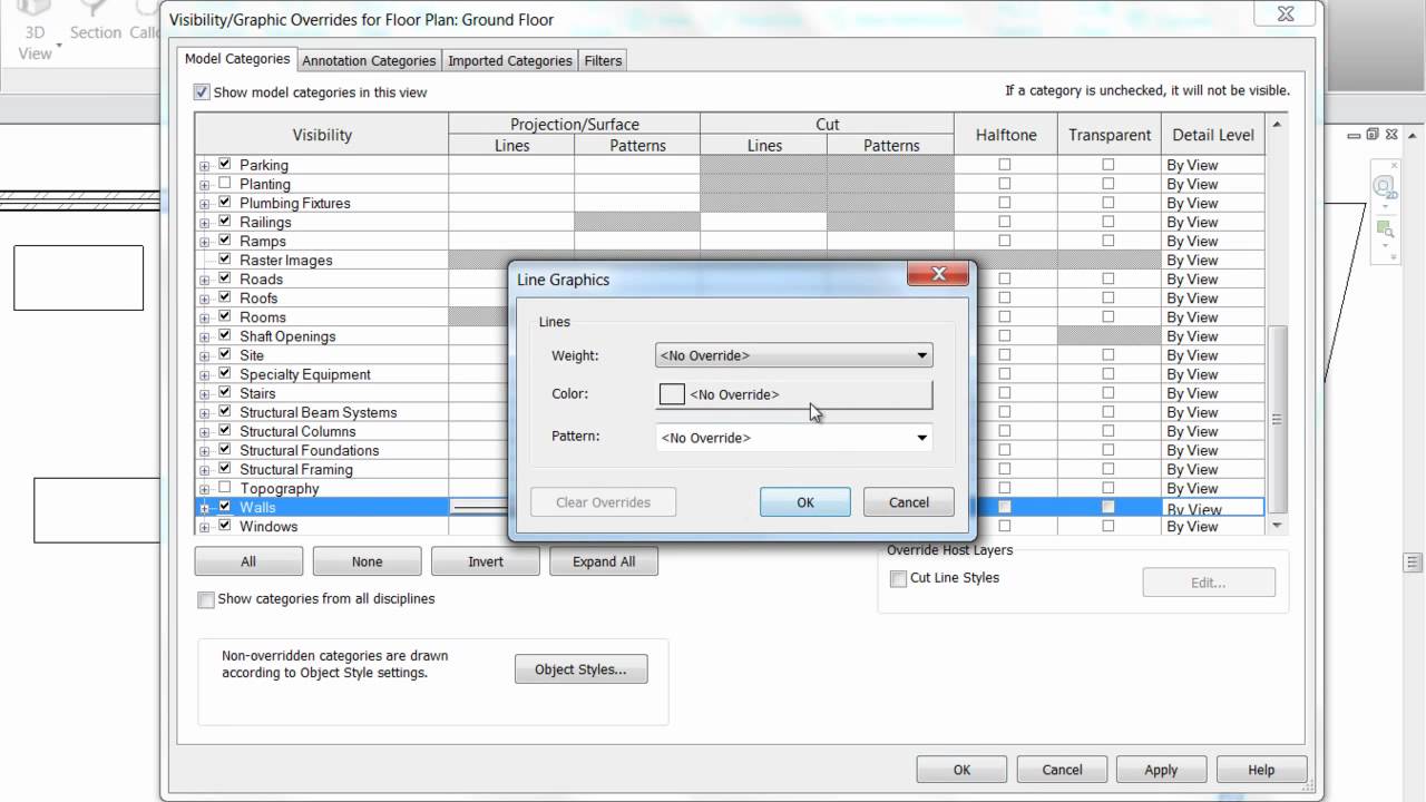 6.1 GRAPHICS // VIEW VISIBILITY. [Revit Architecture 2011] - YouTube