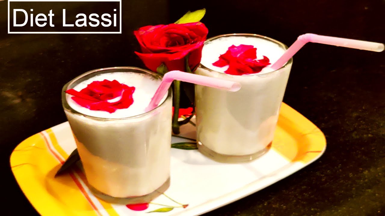 Lassi Recipe | Diet Lassi | Punjabi Lassi | बाजार जैसे लस्सी | Weight ...