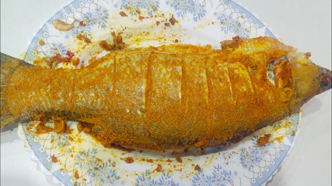Bhetki fry/আস্ত গোটা ভেটকি ফ্রাই /Tabdoori Bhetki Fish Recipe ...