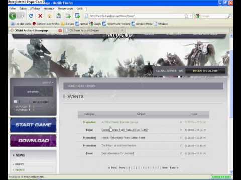 Transfert de compte Archlord [Codemasters/Webzen] - YouTube