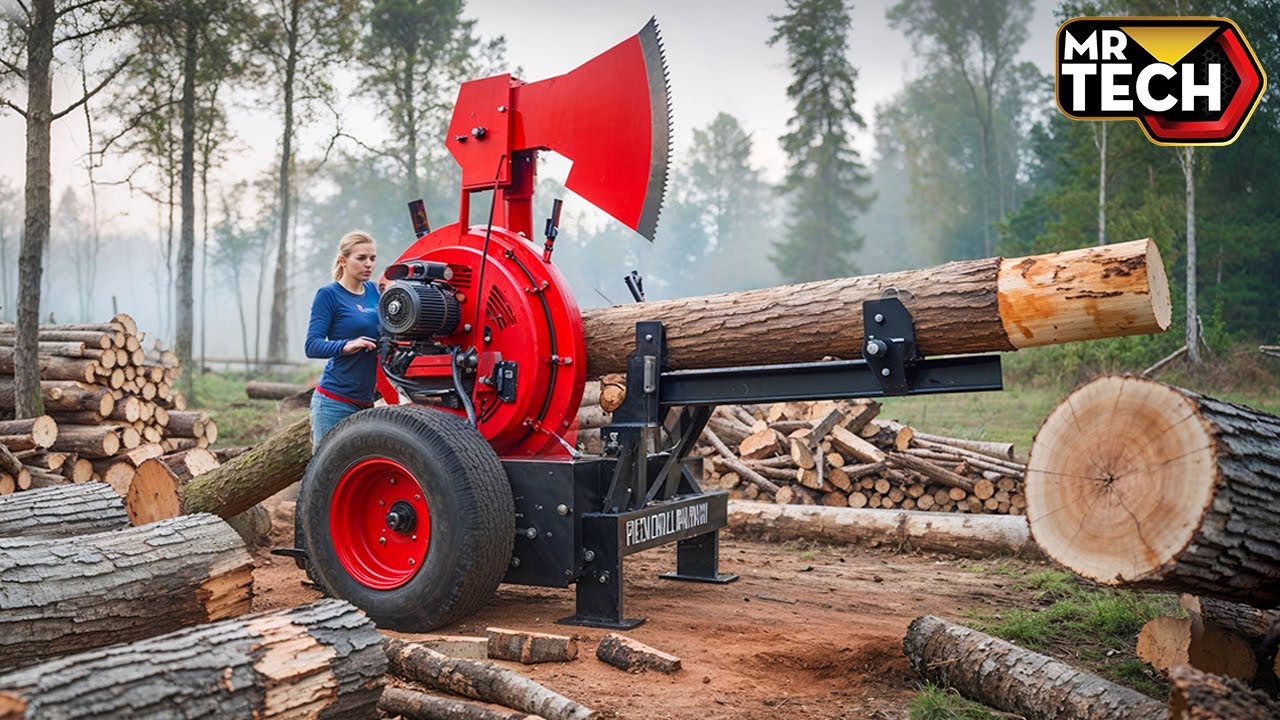 25 Mind-Blowing Firewood Processing Machines in Action! | Homemade ...