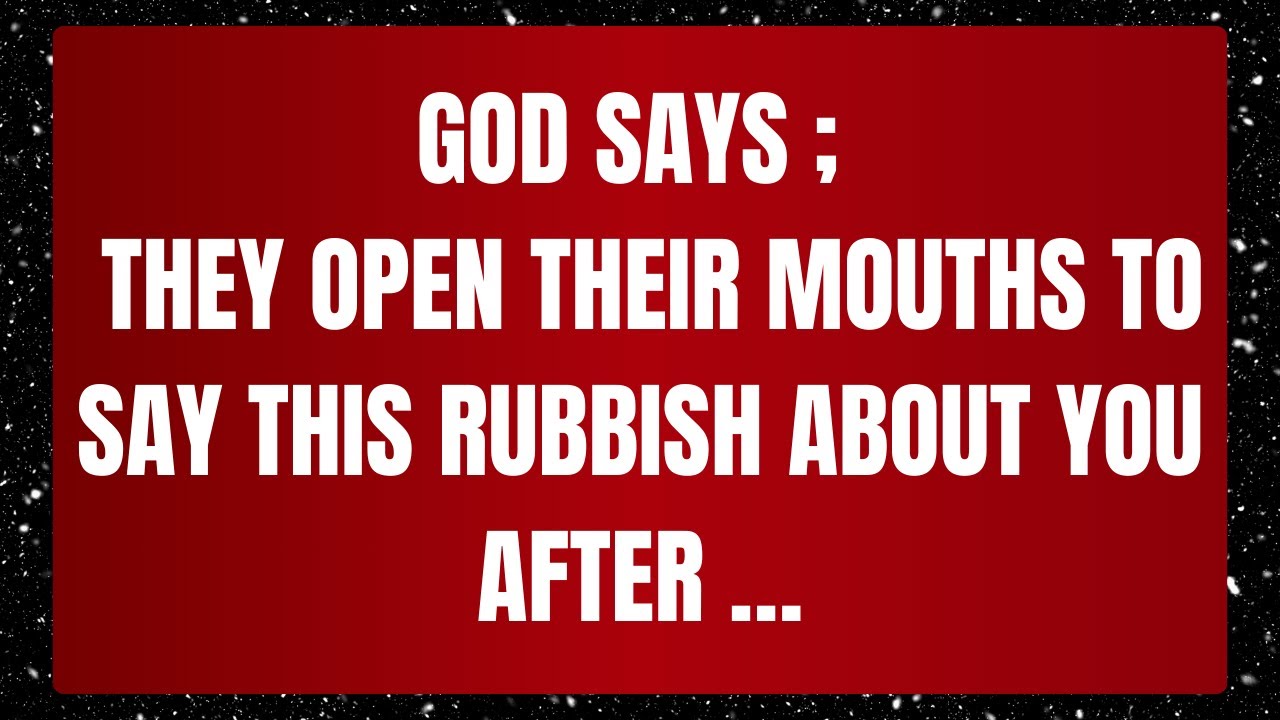 💌GOD SAYS;THEY OPEN THEIR MOUTHS TO SAY THIS RUBBISH.. ️ Angels Message ...