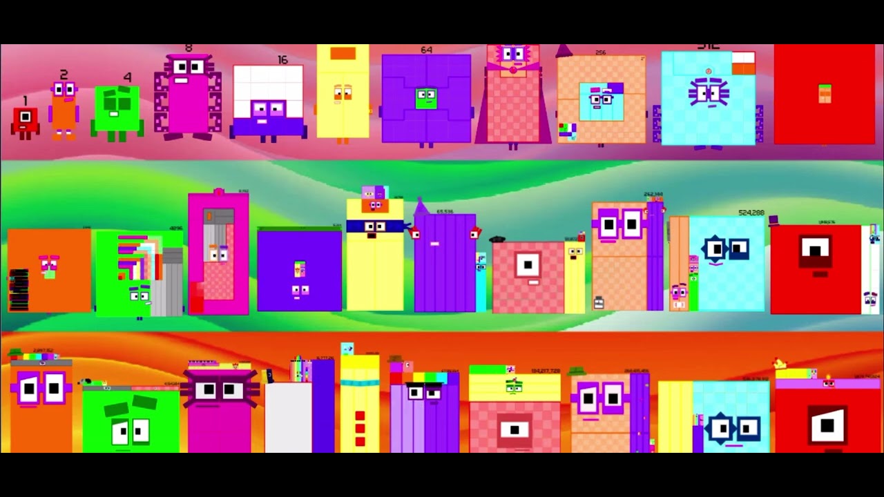 Numberblocks band doubles retro 3 - YouTube