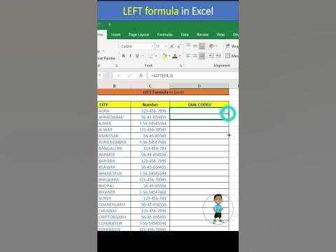 Left formula in excel #excel #exceltips #exceltutorial #msexcel #microsoftexcel #developer # ...