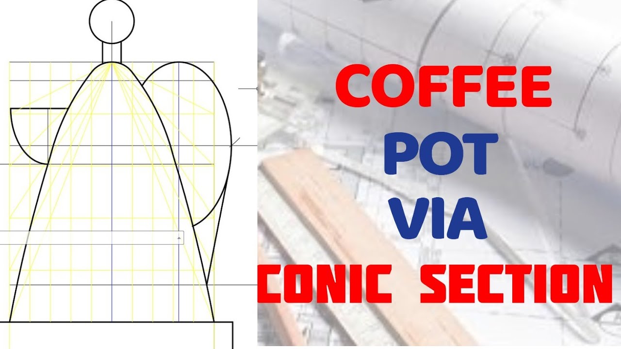Coffee pot in | Technical drawing | Engineering drawing - YouTube